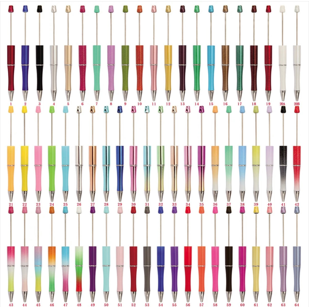 Blank DIY Beadable Pens, Assorted Colors – Cali Bees Creations